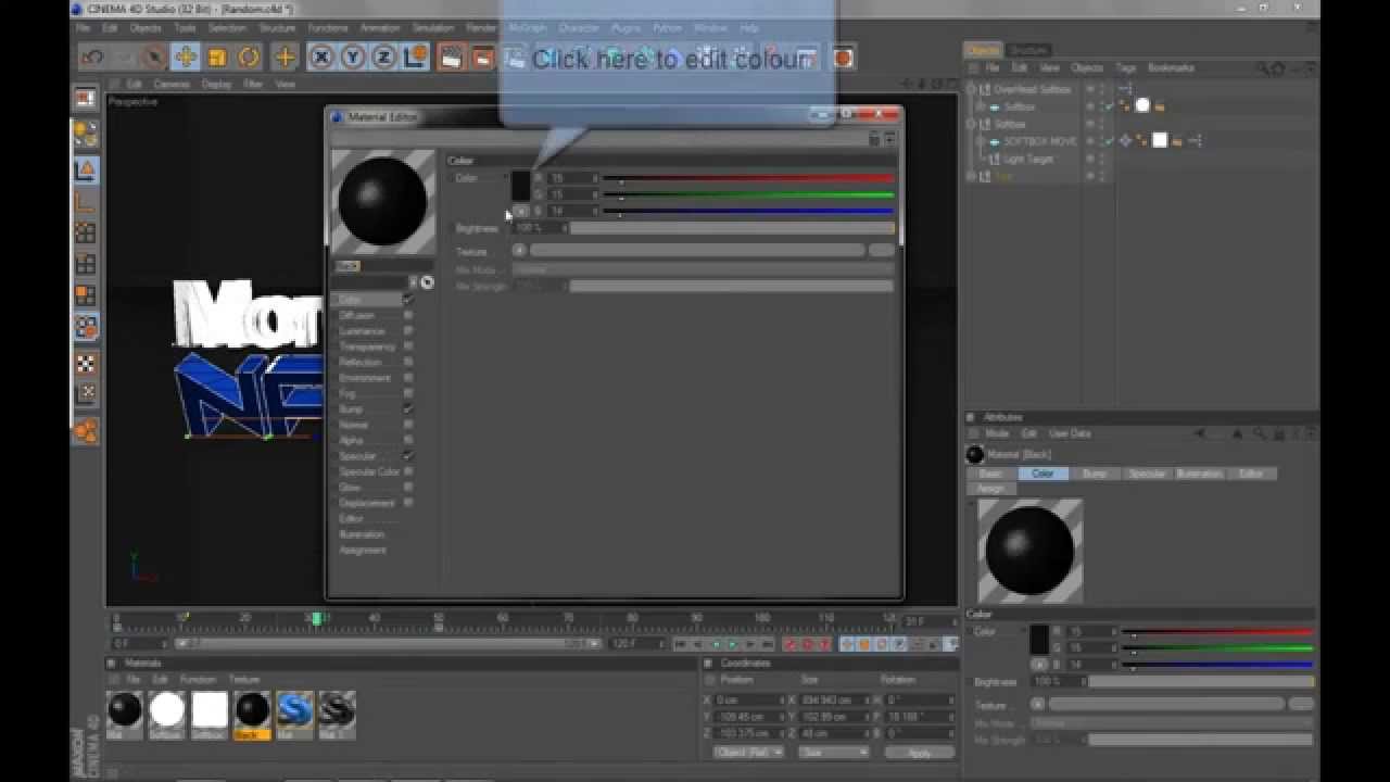 How To Change Colour Of Text On Cinema 4D YouTube How To Change Colour Of Text On Cinema 4D YouTube