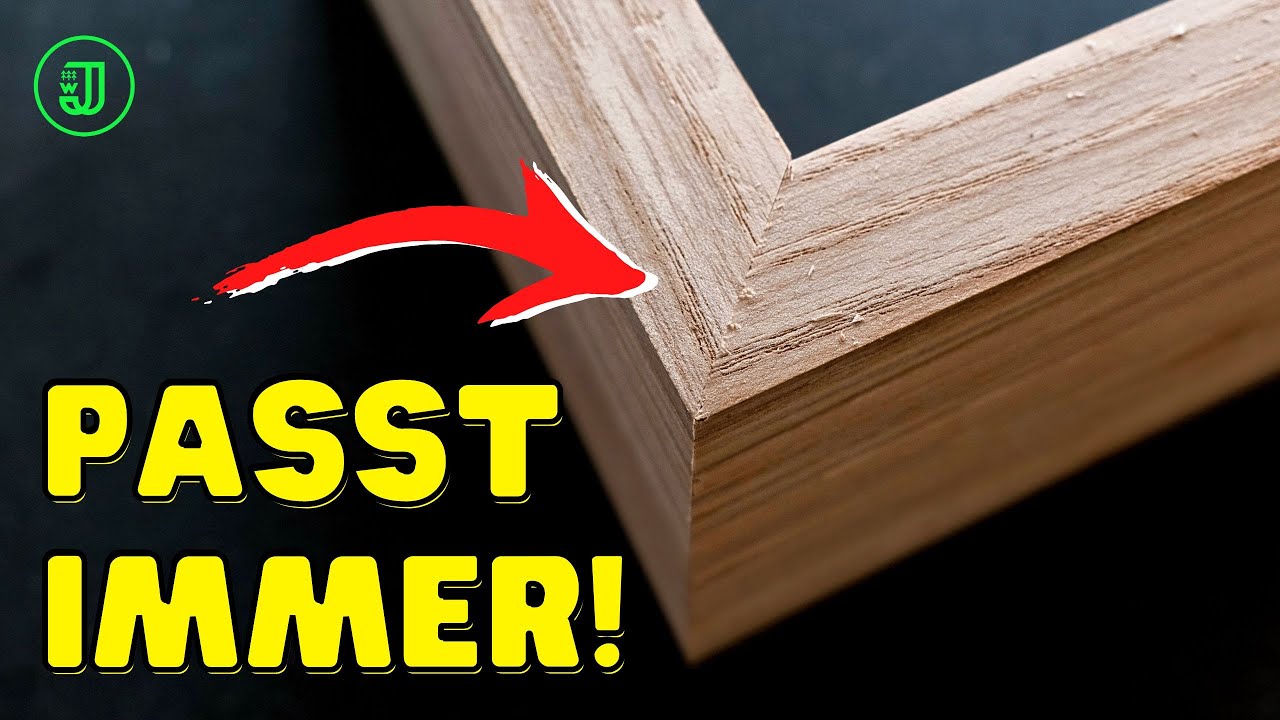 Perfekte GEHRUNG von Hand: Mit dieser VORRICHTUNG klappt's in Sekunden ...