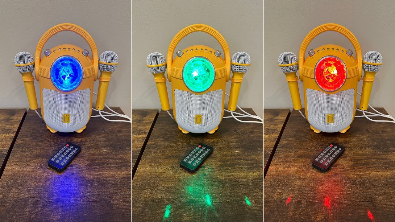 Shockingly great sound on this kids karaoke machine! - YouTube