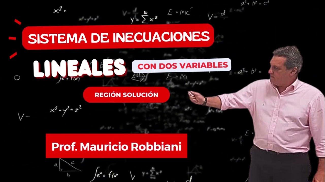 Sistema de Inecuaciones Lineales con dos variables. Región Solución - YouTube