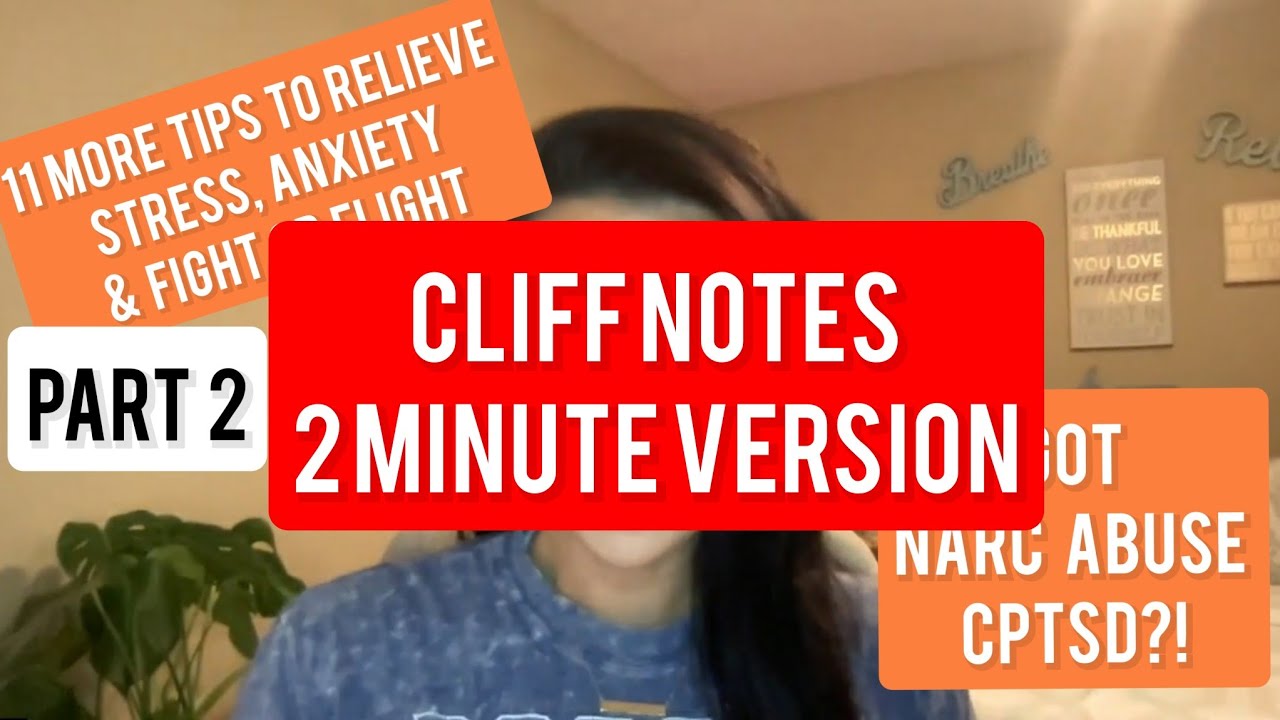 Cliffnotes Version of 11 MORE Tips (PART 2!) to Relieve Anxiety ...