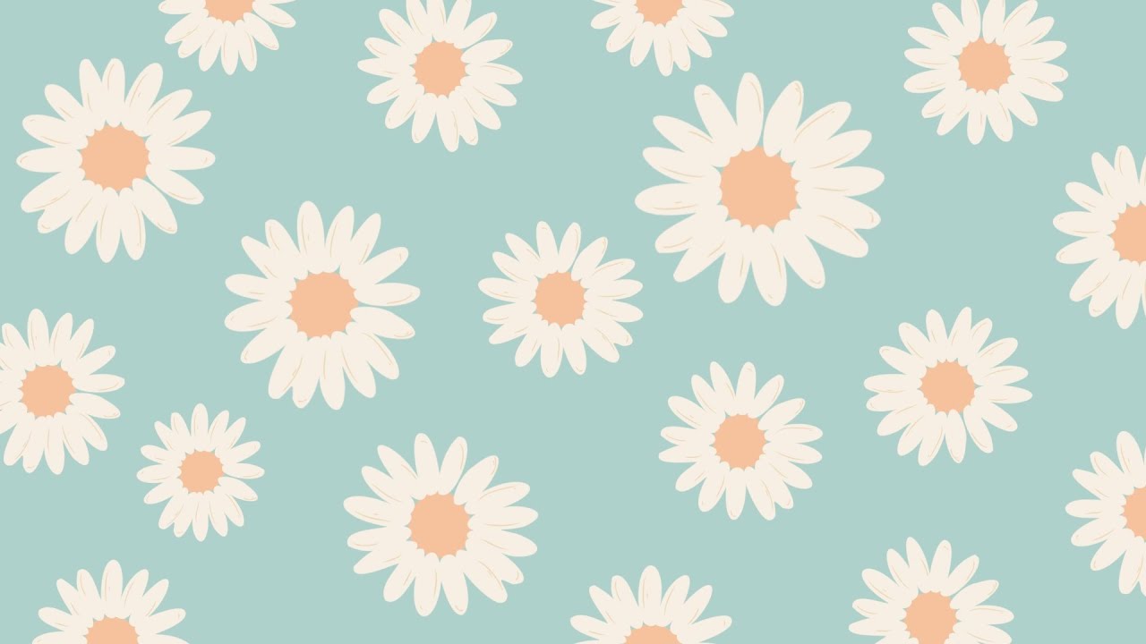 Cute Aesthetic Daisy Background on Loop | HD | Free Download & Use | No ...