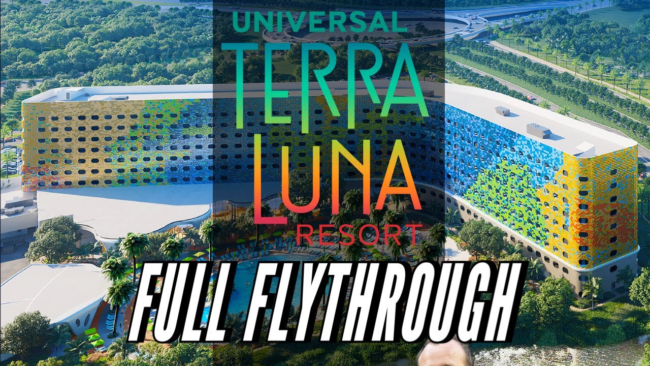 Universal Orlando Resort Terra Luna Resort Animated Fly-Through - YouTube