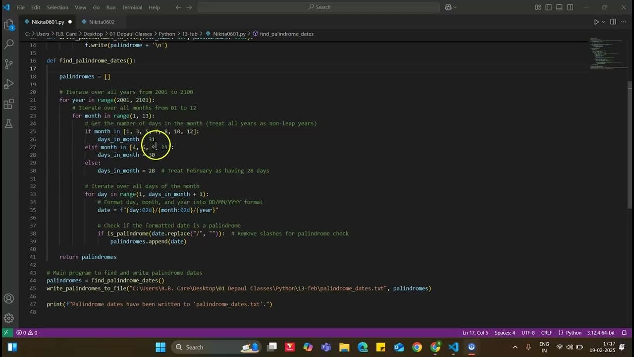 Nikita0601 l Python programming Assignment - YouTube