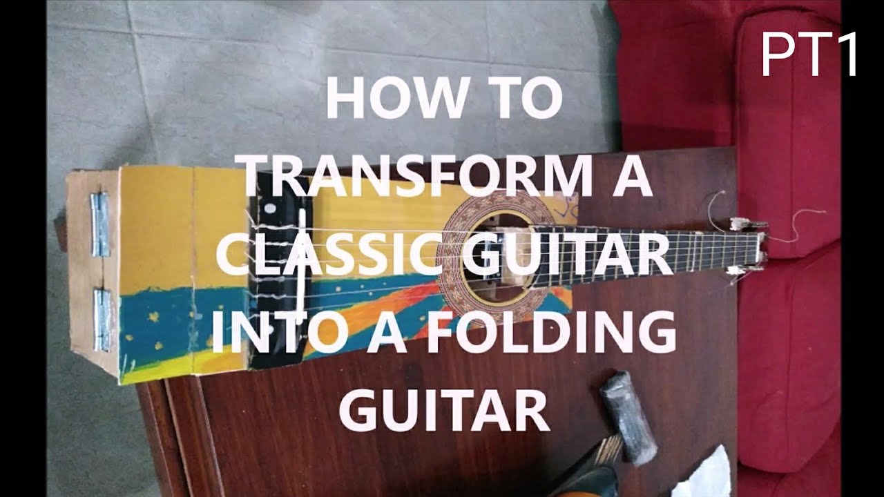 DIY folding travel guitar pt1/3 - YouTube