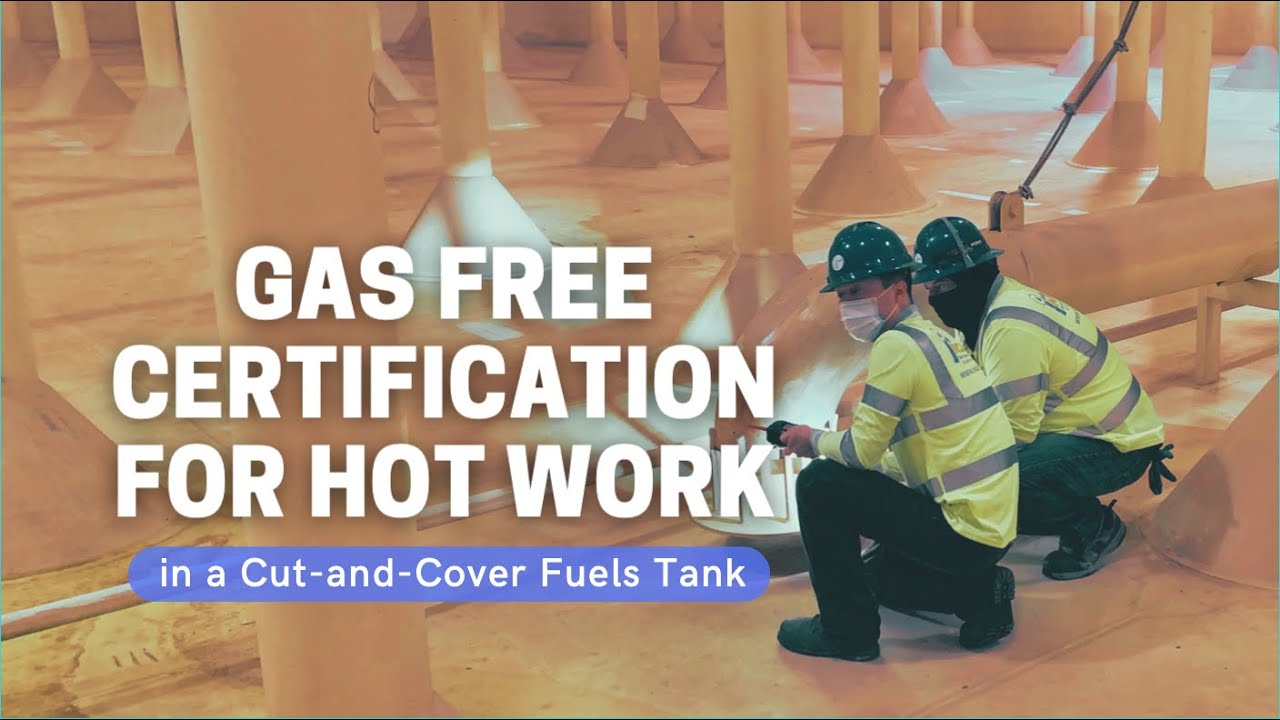 Gas free certification for C&C tanks in Japan - YouTube