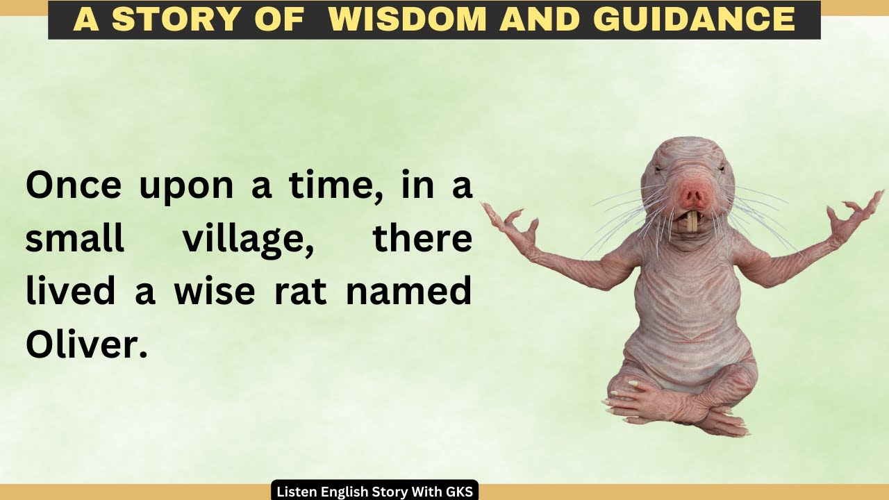 English Story Level 1 | Beginner level | A Wise Rat | English speaking ...