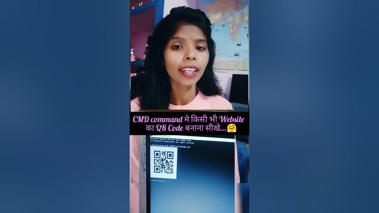 CMD command में किसी भी Website का QR Code बनाना सीखे..🤗#youtubeshorts #youtube #ytshorts # ...