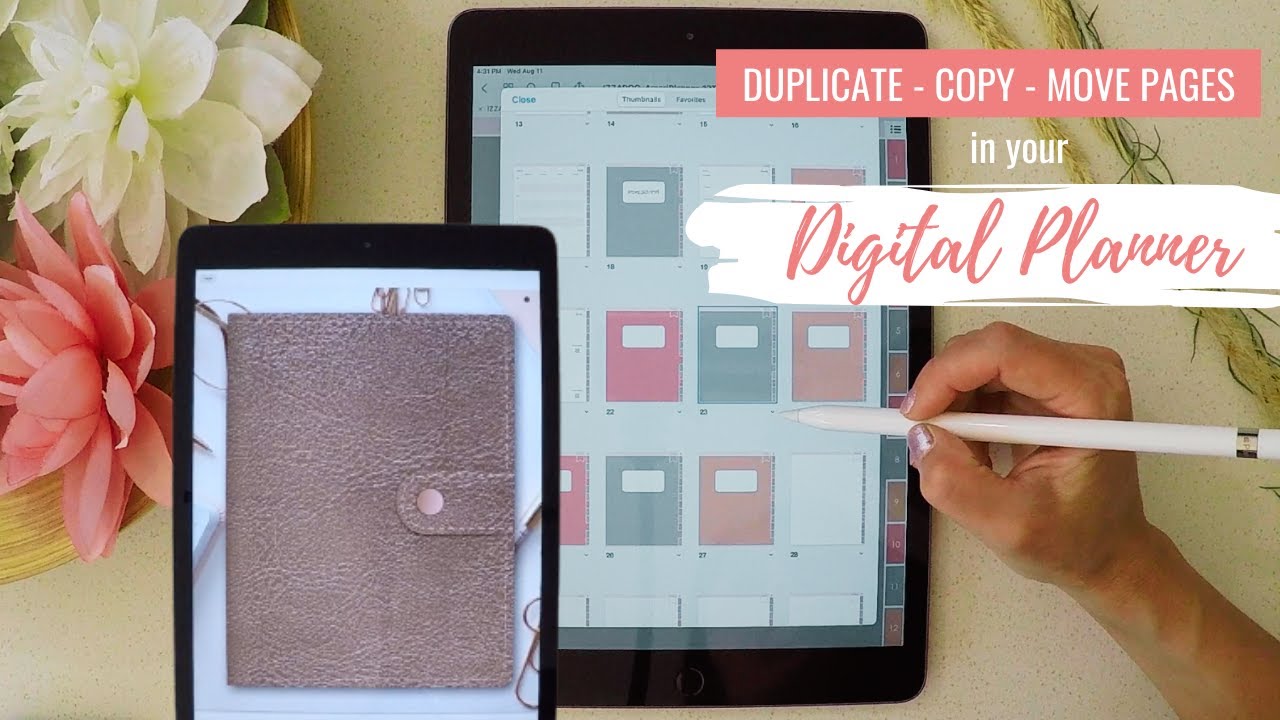 How To Duplicate and Copy Pages in Digital Planner - YouTube