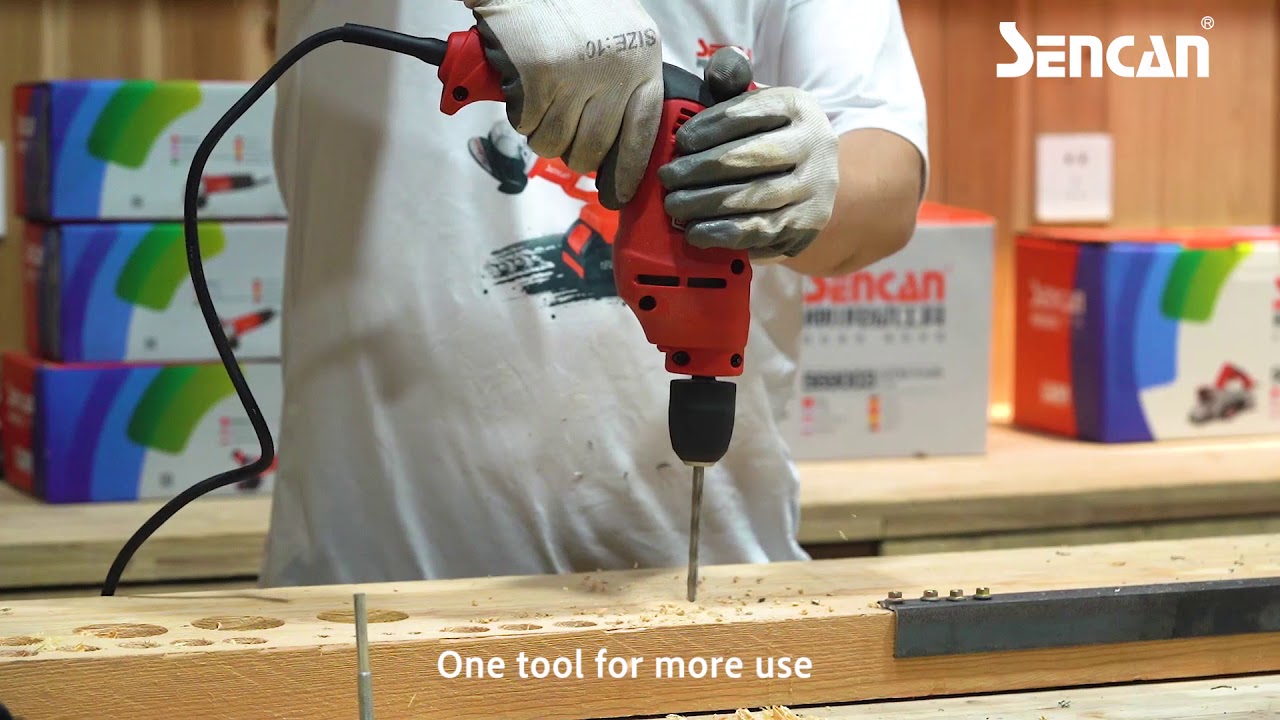 SENCAN 10mm electric drill 531027 - YouTube