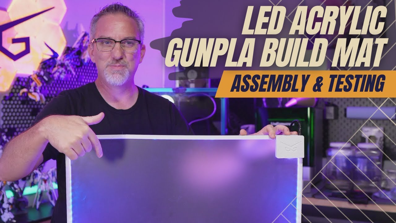 Custom LED Acrylic Gunpla Build Mat for Photography, Video Production ...