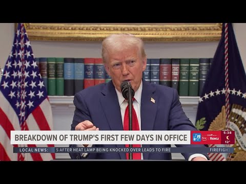Breaking down President Trump's first days in office - YouTube