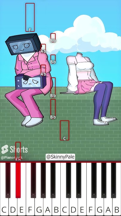 TVWoman and TVMan Barbie Mood Skibidi Toilet Animation (@SkinnyPale) - Octave Piano Tutorial ...