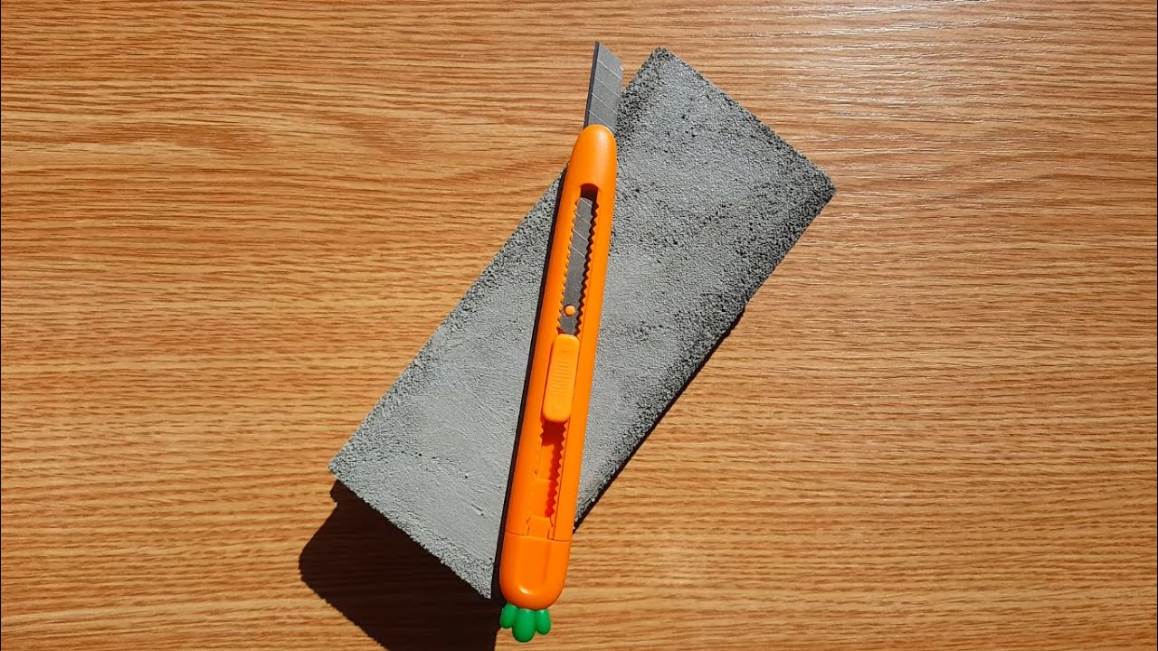 Sponge covered in cement slicing, squeezing & ripping |WATCH IN HD ...