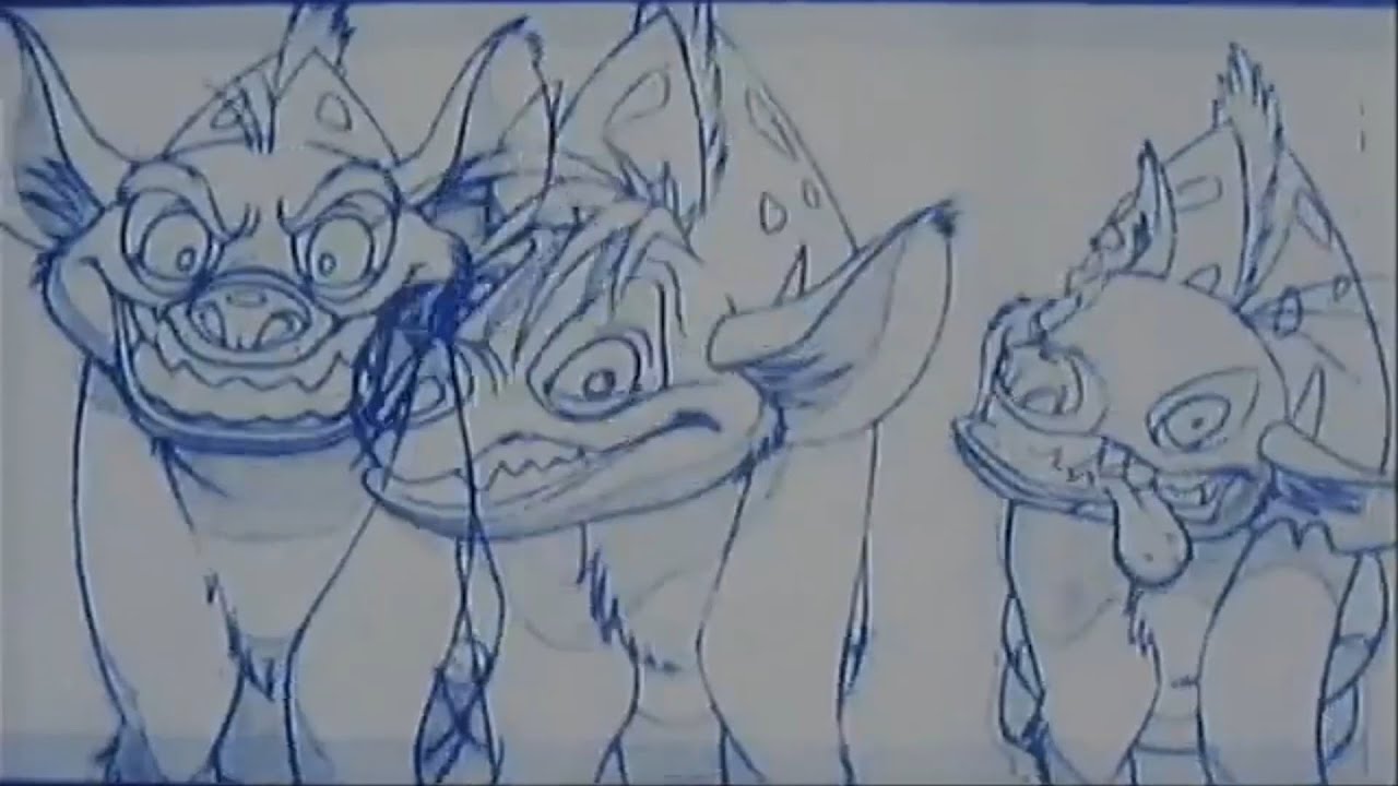 STORYBOARD: The Hyena Chase - The Lion King - YouTube