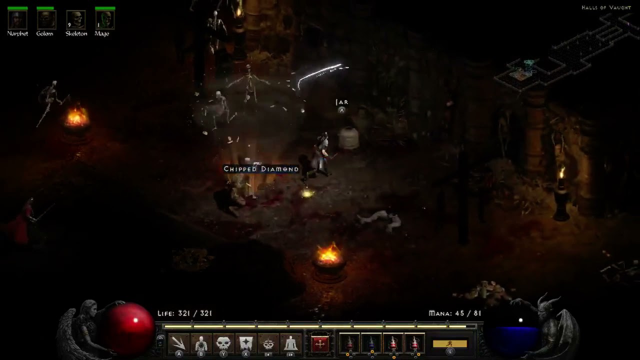 Diablo 2 Resurrected Summon Necro Vs Nihlathak (Switch Version) - YouTube