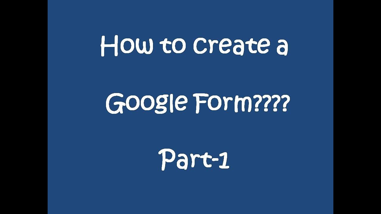How To Create Online Exam Paper In Google Forms Part1 YouTube How To Create Online Exam Paper In Google Forms Part1 YouTube