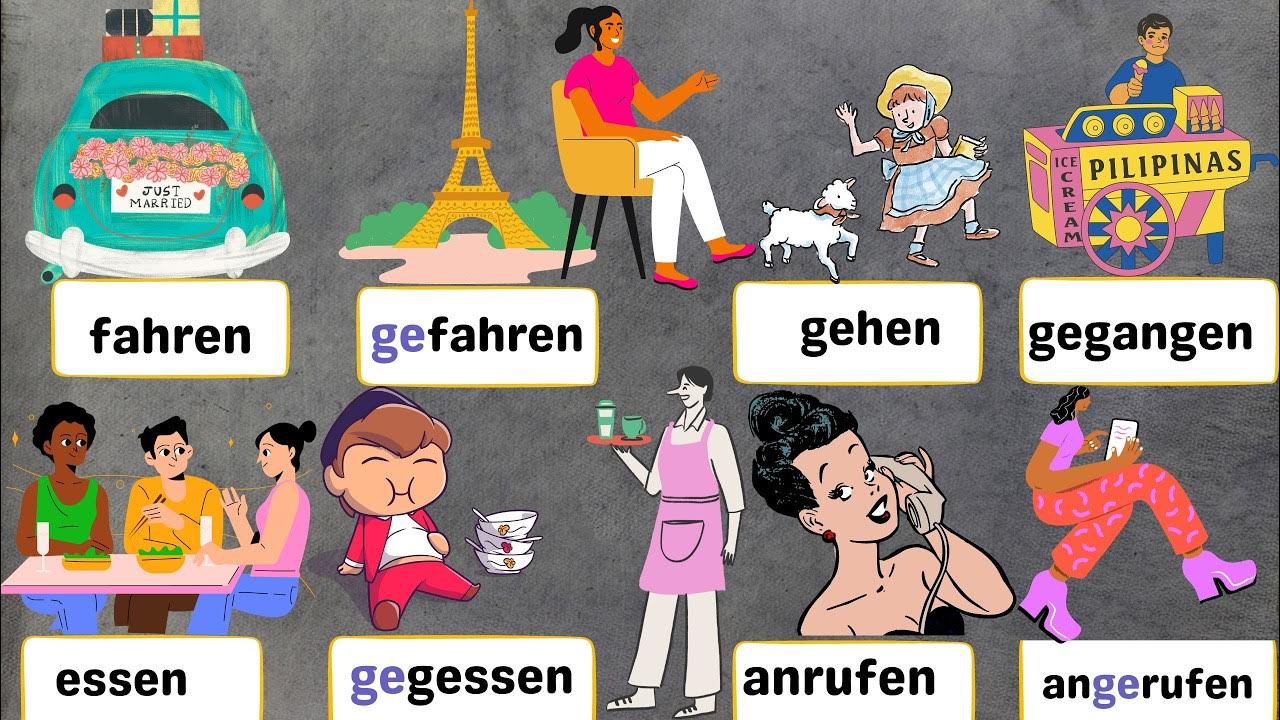 Das Perfekt mit "haben" und " sein " A1& A2| Deutsch lernen | German ...
