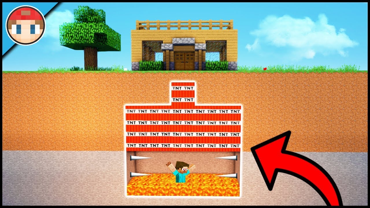 Minecraft: Invisible and Hidden Easy Traps For Your Starter House ...