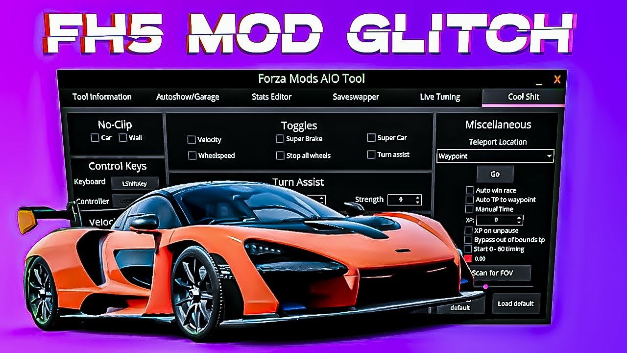 NEW FREE MOD MENU for FORZA HORIZON 5! CHEAT/MOD MENU Unlimited Money ...
