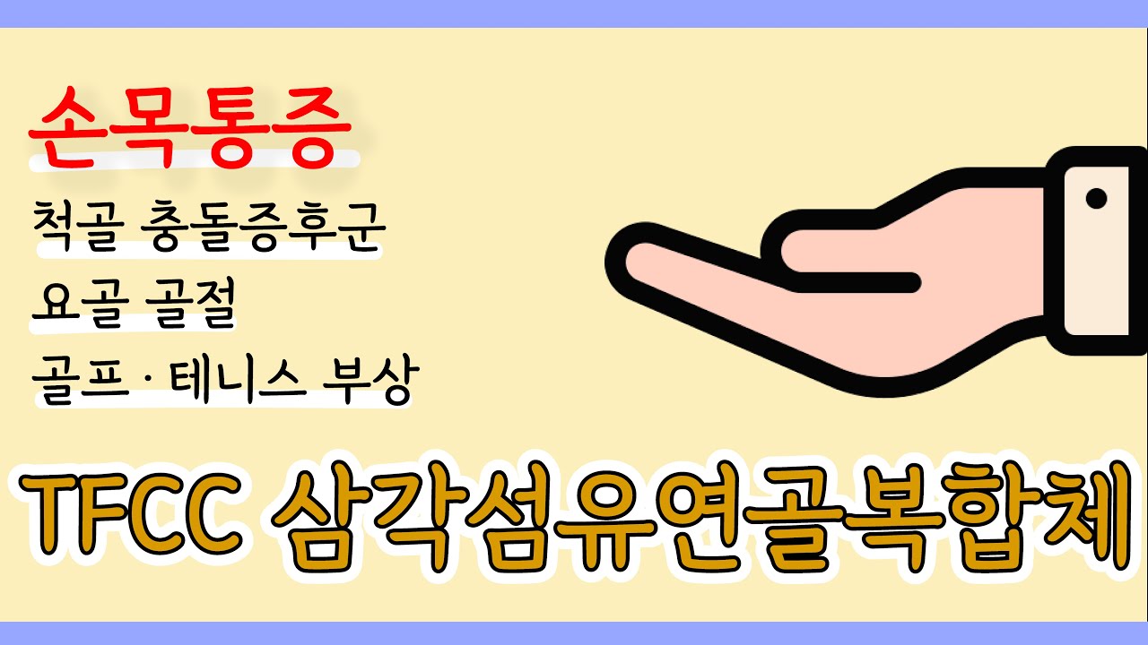 TFCC 삼각섬유연골복합체 2 시리즈 1 - 정의, 해부학, 원인, 선수촌병원 - YouTube