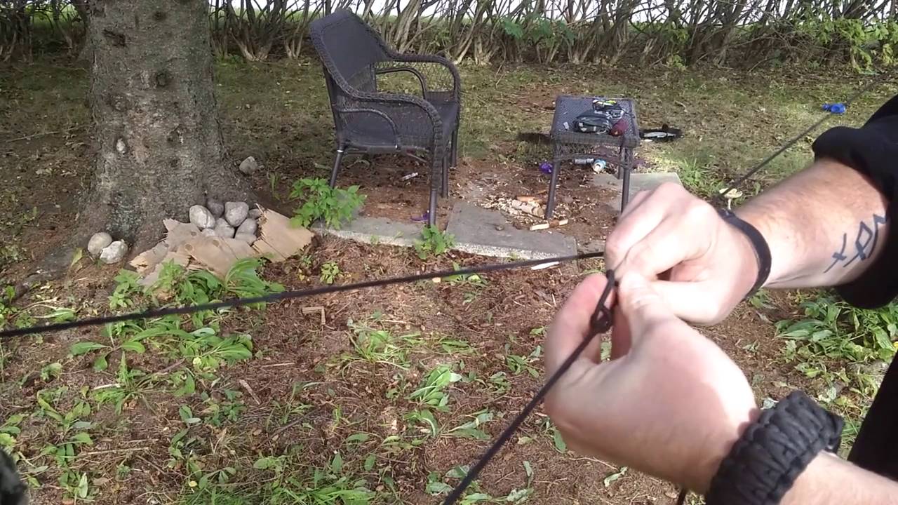 How to fly an "A" frame tarp shelter. - YouTube