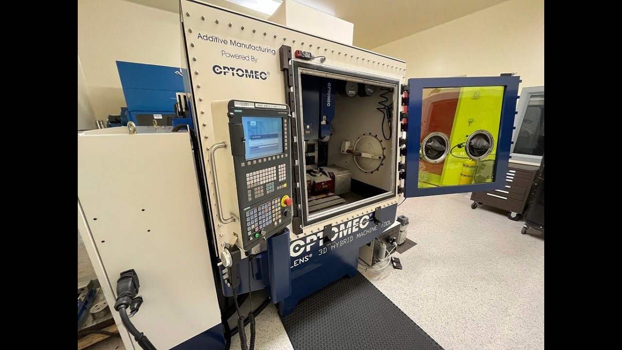 Optomec LENS 3D Hybrid Controlled Atmosphere 5 Axis Machining Center ...