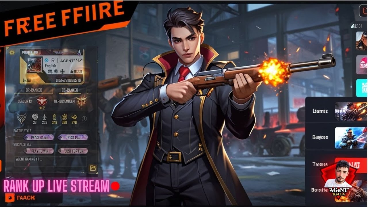 AGeNT KoLLA Live Stream BR Rank Up - YouTube