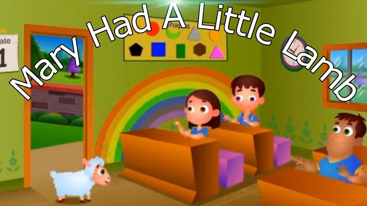 Mary Had A Little Lamb With Lyrics - Cartoon Animation Cartoons On TV ...