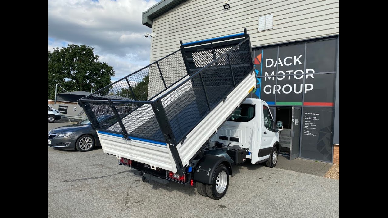 2024 Ford Transit L2 RWD Cage Tipper, Air Con, Tow Bar - YouTube