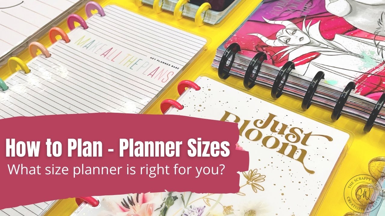 How to Plan: What Size Planner is Right for You? || Planner Basics ...