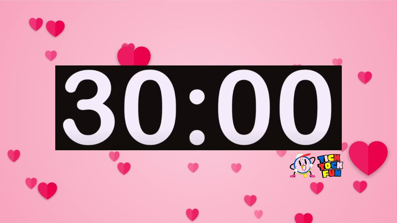 30 Minute Countdown Hearts, fun for kids | Love | Valentine's Day ...