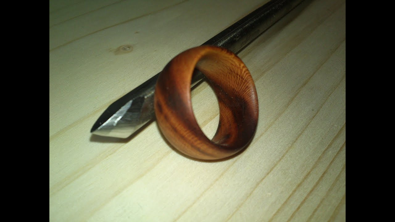 Woodturning [part 2 of 3] turning jewelery, ring [HD] - YouTube