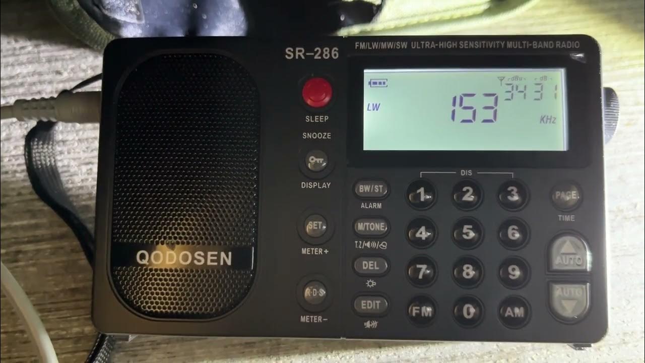 Chaîne One, Algeria -- Longwave -- Qodosen SR-286 Receiver - YouTube