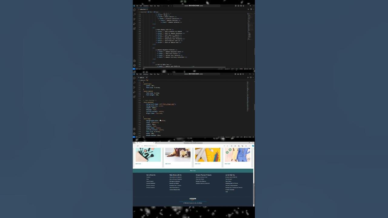 Amazon Clone For Beginners Project Using Html And Css Coding Htmlcsstutorial Youtube