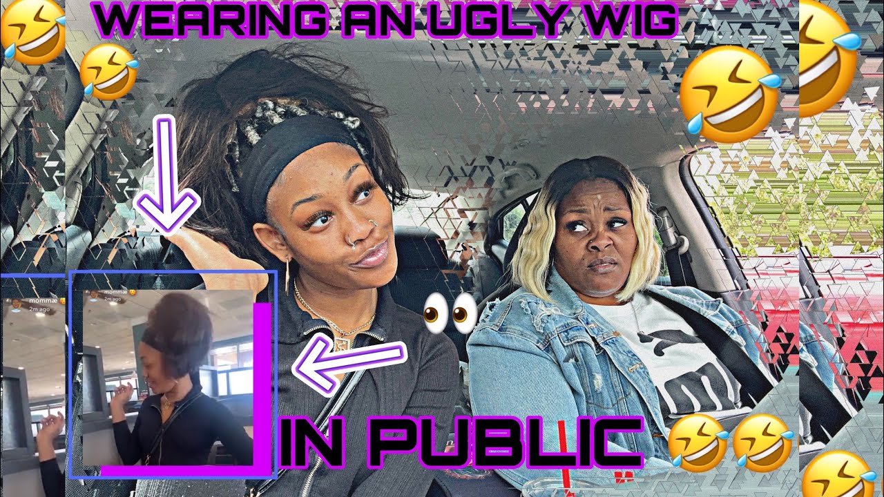 WEARING A UGLY WIG IN FRONT OF MY MOM & IN PUBLIC TO SEE THEIR REACTION ...