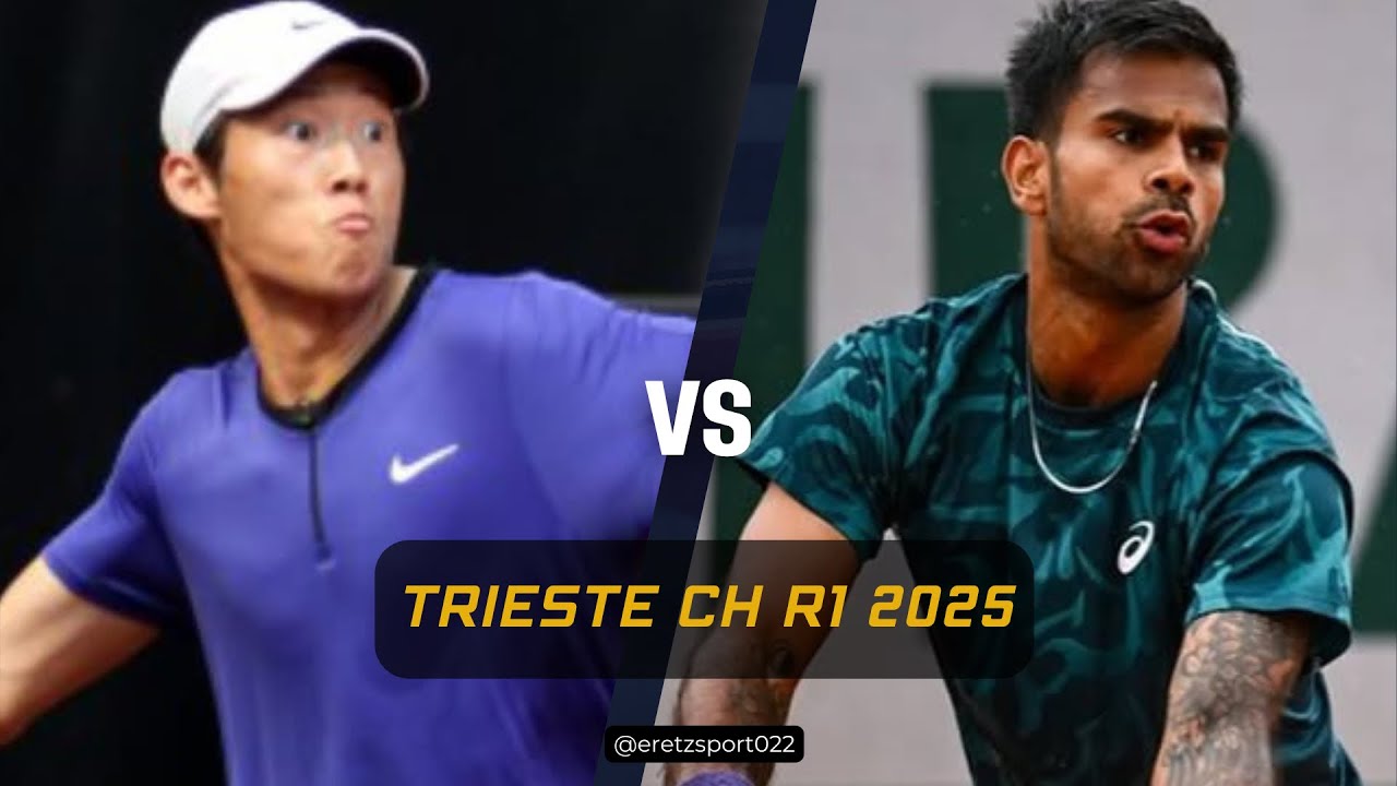 Trieste Challenger 2025 R1: Chun-Hsin Tseng [1] vs. Sumit Nagal [Q ...