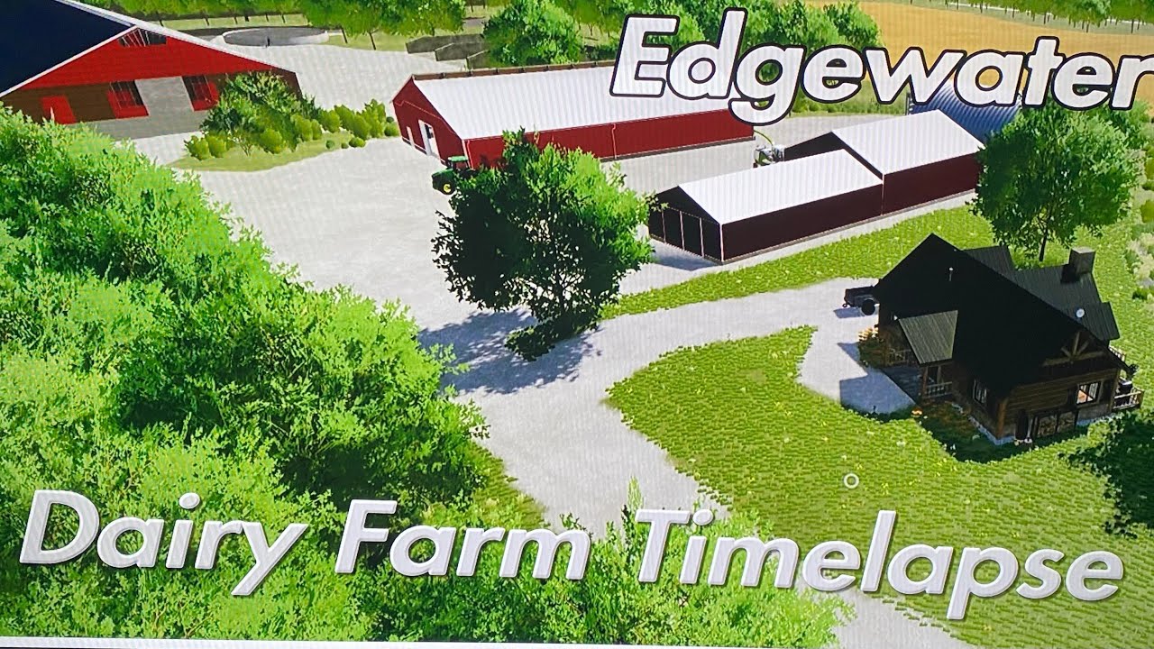 Edgewater Saskatchewan Dairy Farm TIMELAPSE FS22 - YouTube