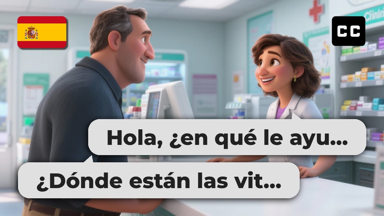 Spanish Conversation Practice 🏥 At the Pharmacy | Beginner Level (A2 ...