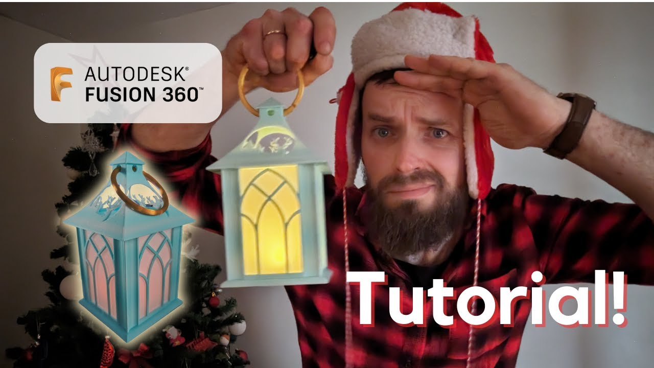 Christmas lantern Tutorial in Fusion 360 for beginners - YouTube