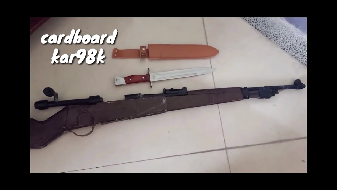 my cardboard kar98k - YouTube