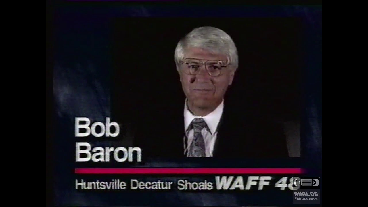 WAFF 48 News | Bumper | 1991 | Bob Baron - YouTube