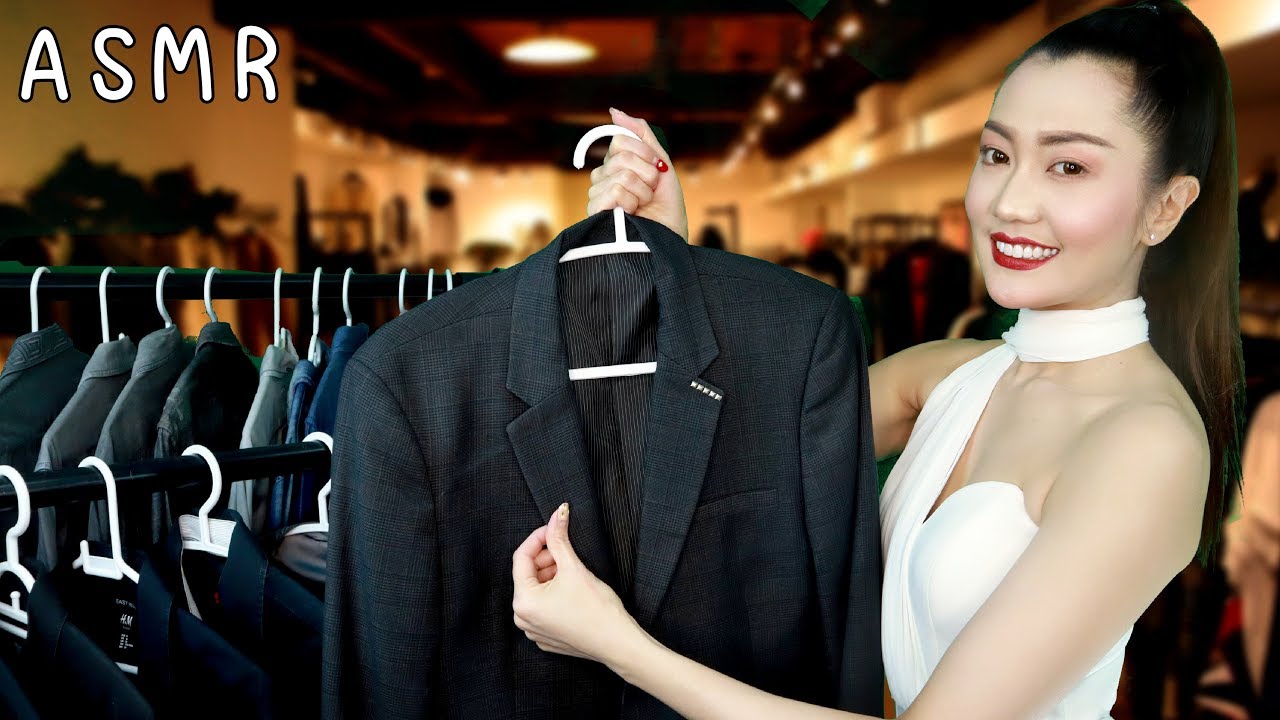 ASMR ไทย ห้องเสื้อคุณผู้ชาย ชุดสูท เสื้อเชิ้ต 👔 ASMR Men's Clothing ...