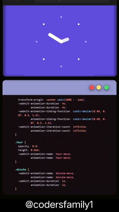 animated clock create using javascript #animated #clock #create #using ...