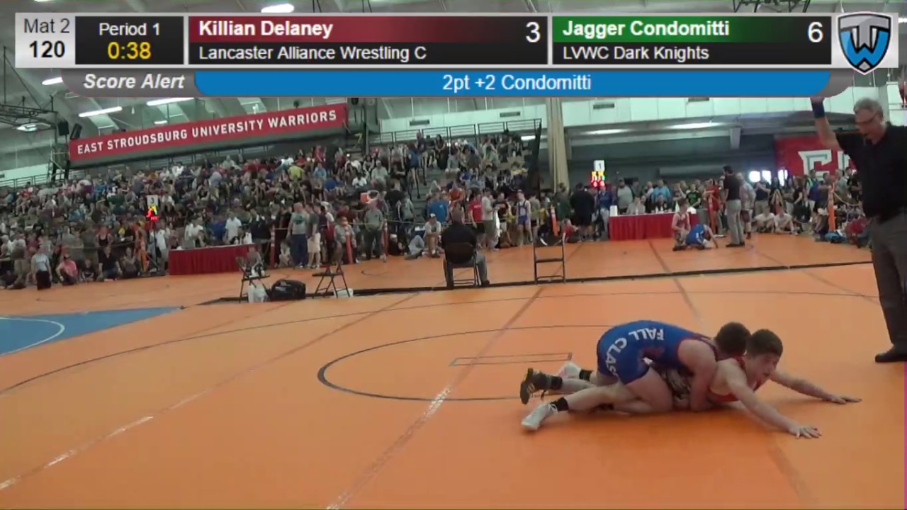 531 Cadet 120 Killian Delaney Lancaster Alliance Wrestling C vs Jagger ...