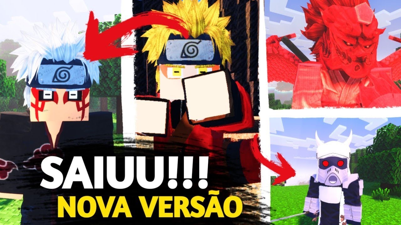 SAIUUU!! NOVA VERSÃO! MOD/ADDON NARUTO 5D para MINECRAFT - MODO SÁBIO ...