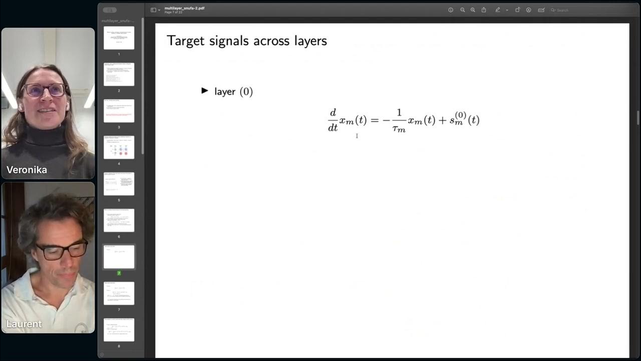 Veronika Koren - Efficient encoding/transmission/transformation sensory features in a multilayer ...