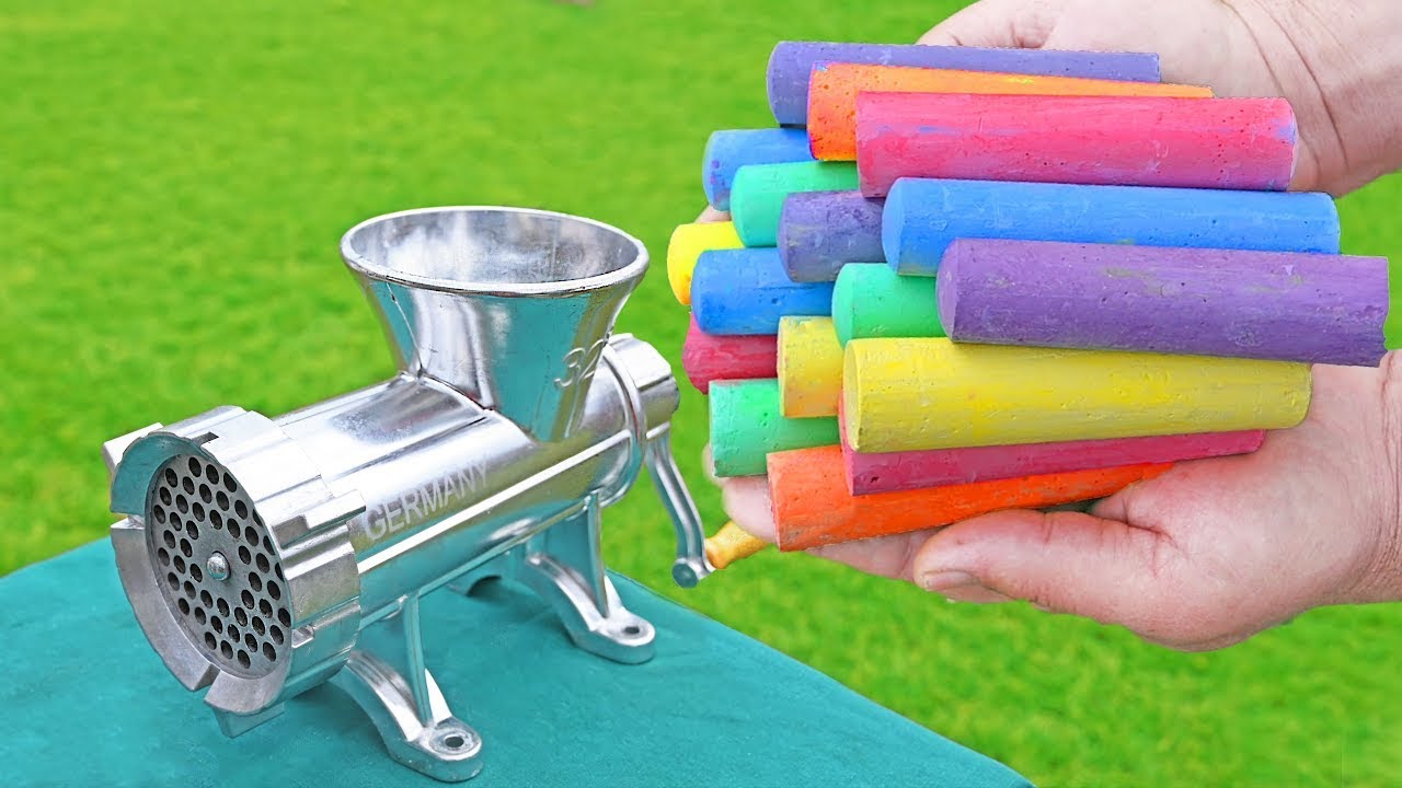 BUBBLE GUM vs Meat Grinder | EXPERIMENT MEAT GRINDER vs COLORFUL JELLY ...