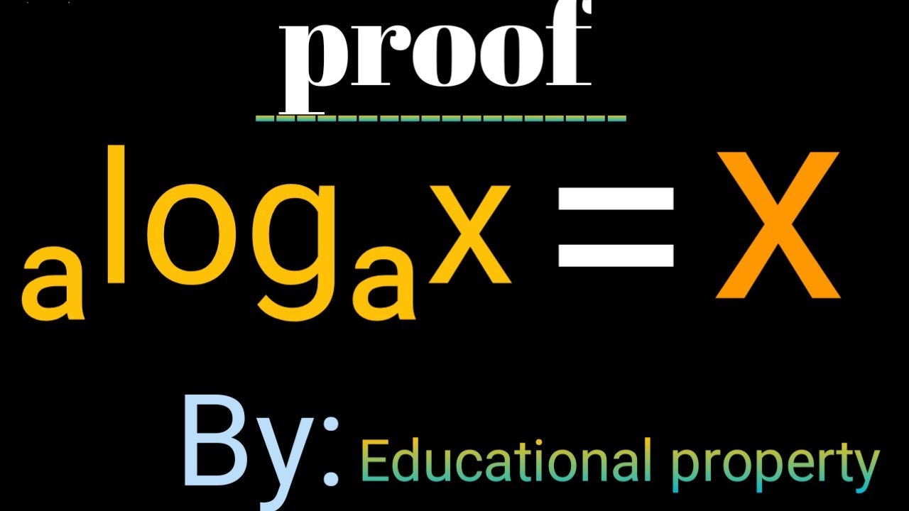  log x x Formula Proof a logx With Base A Formula Proof log Important