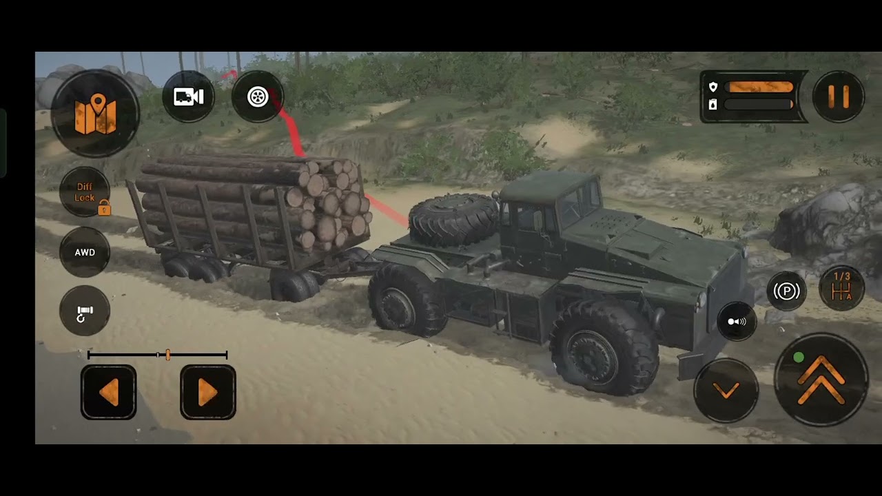 MUD RUNNER # FREE GAME # DELIVER 8 LOAD POINTS TO EACH LUMBER MILL ...